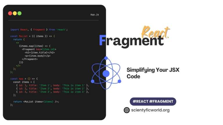 Exploring React Fragments Simplifying Your Jsx Code Scientyfic World